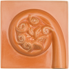 Wall Square Koru - Steiner Ceramics - Handmade Ceramics in New Zealand